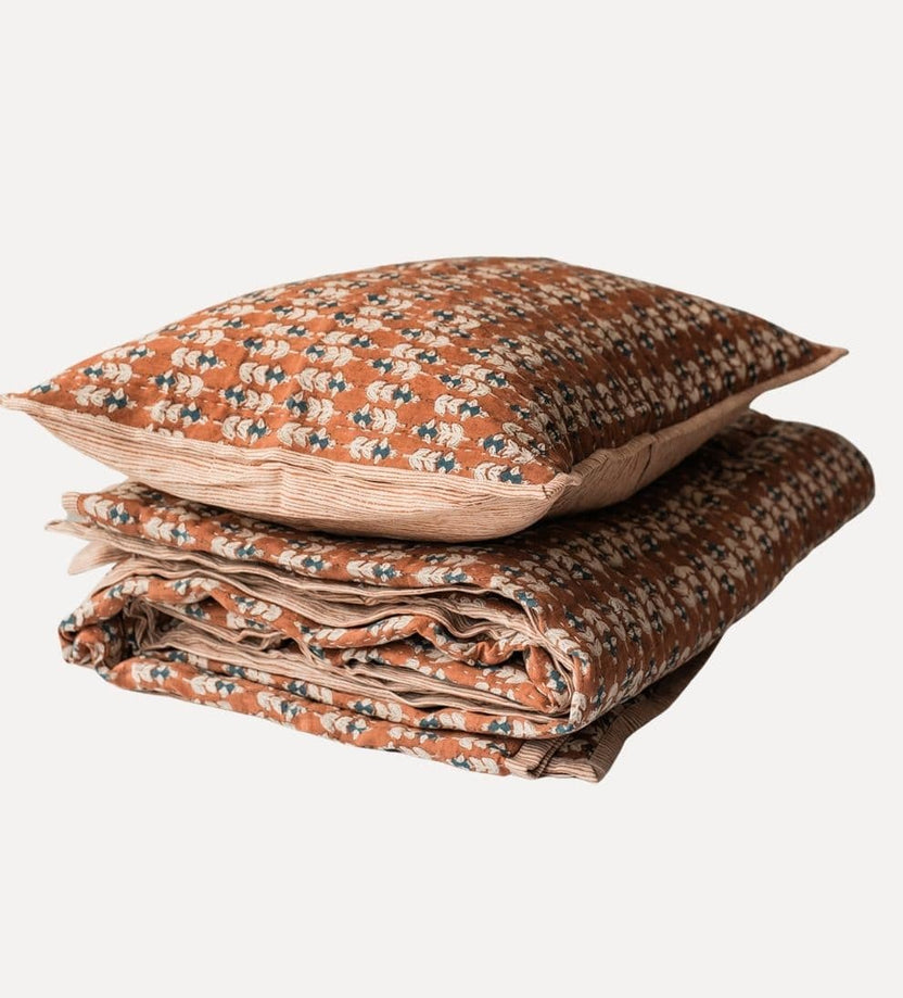 Flora Block Print Sham | Le Mae – Le Maé
