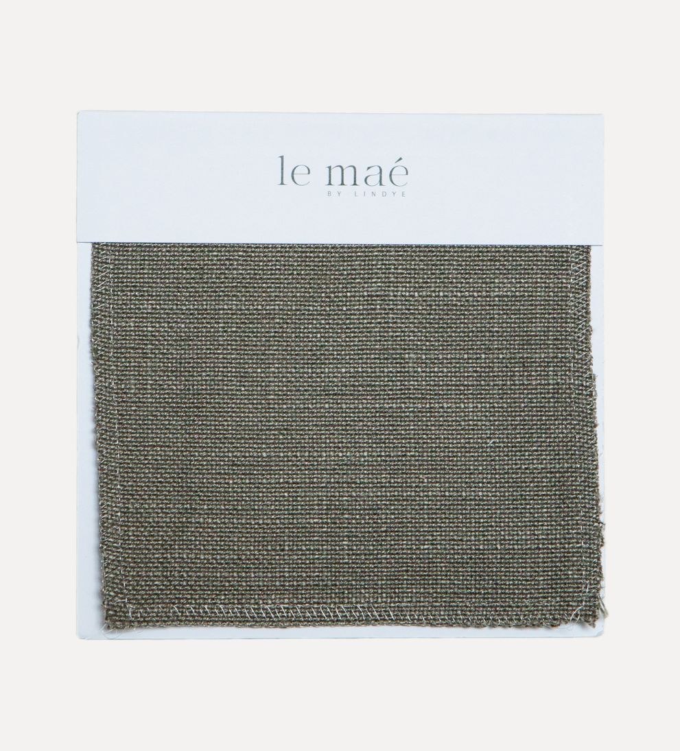 Graphite Crypton Linen Sample | Le Mae – Le Maé