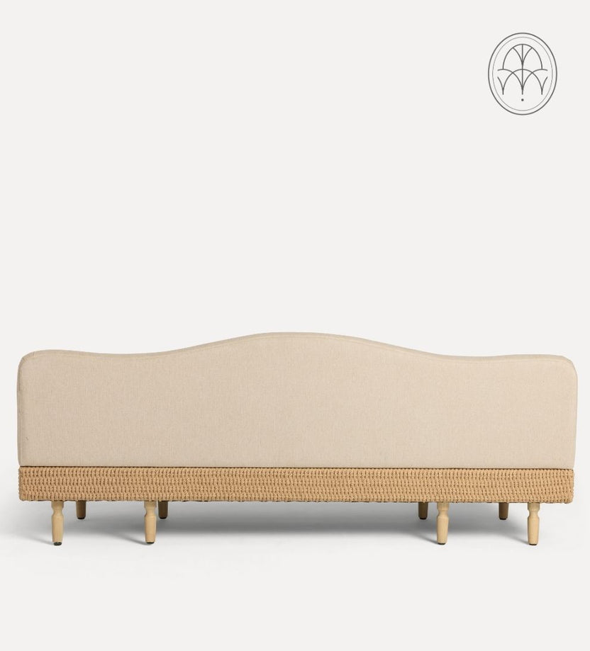Iris Woven Linen Bench | Le Mae – Le Maé
