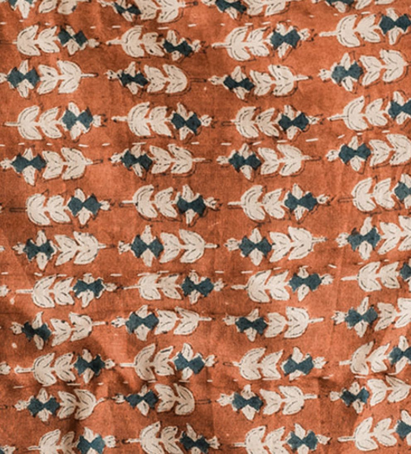 Flora Block Print Quilt in Sierra – Le Maé