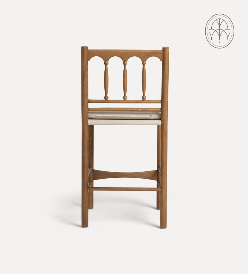 Daffodil Nutmeg Spindle Counter Stool | Le Mae – Le Maé
