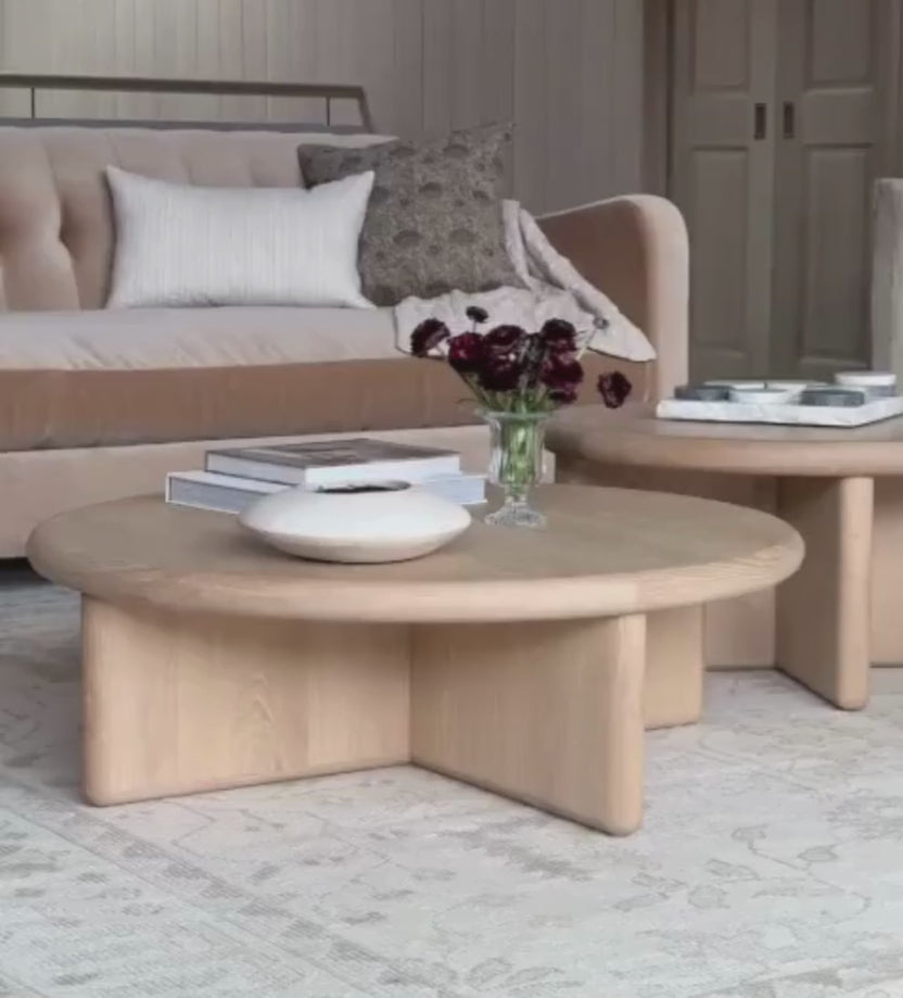 Austin White Oak Nested Coffee Table – Le Maé