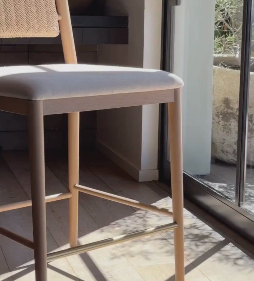 Evelyn Woven Counter Stool – Le Maé